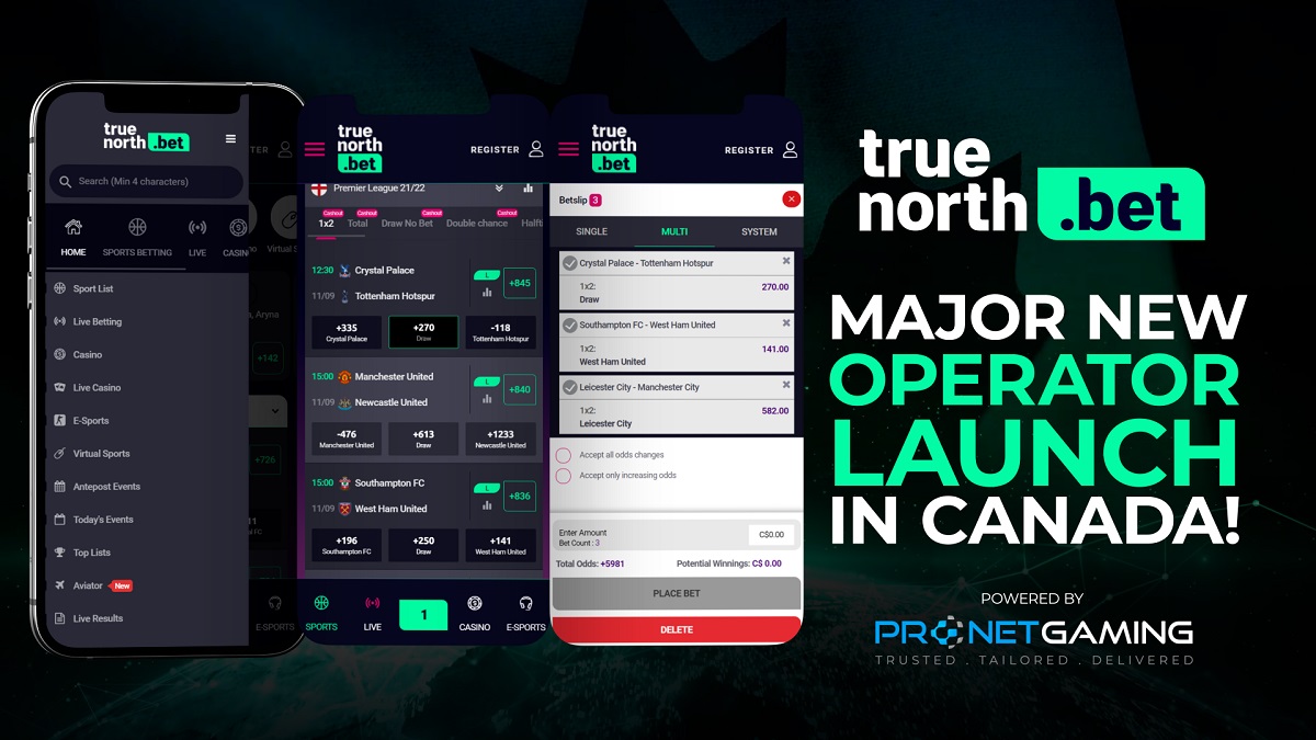 Pronet Gaming powers truenorth.bet in Canada - Gaming Intelligence