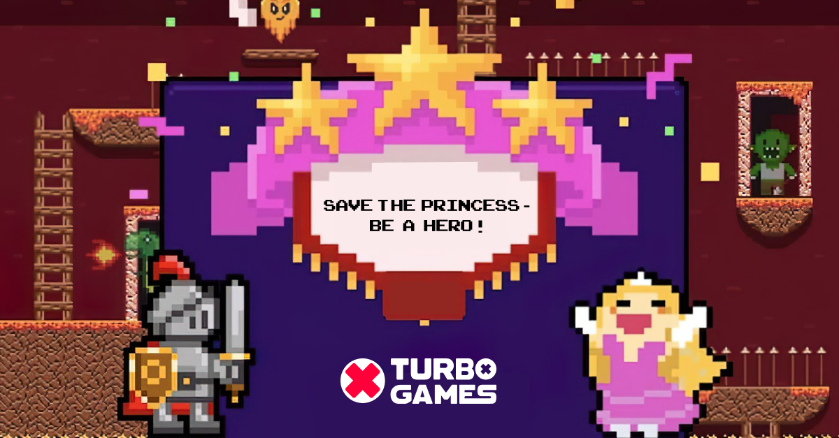 Turbo Games lanza su primer juego de pixel art, 'Save the Princess'